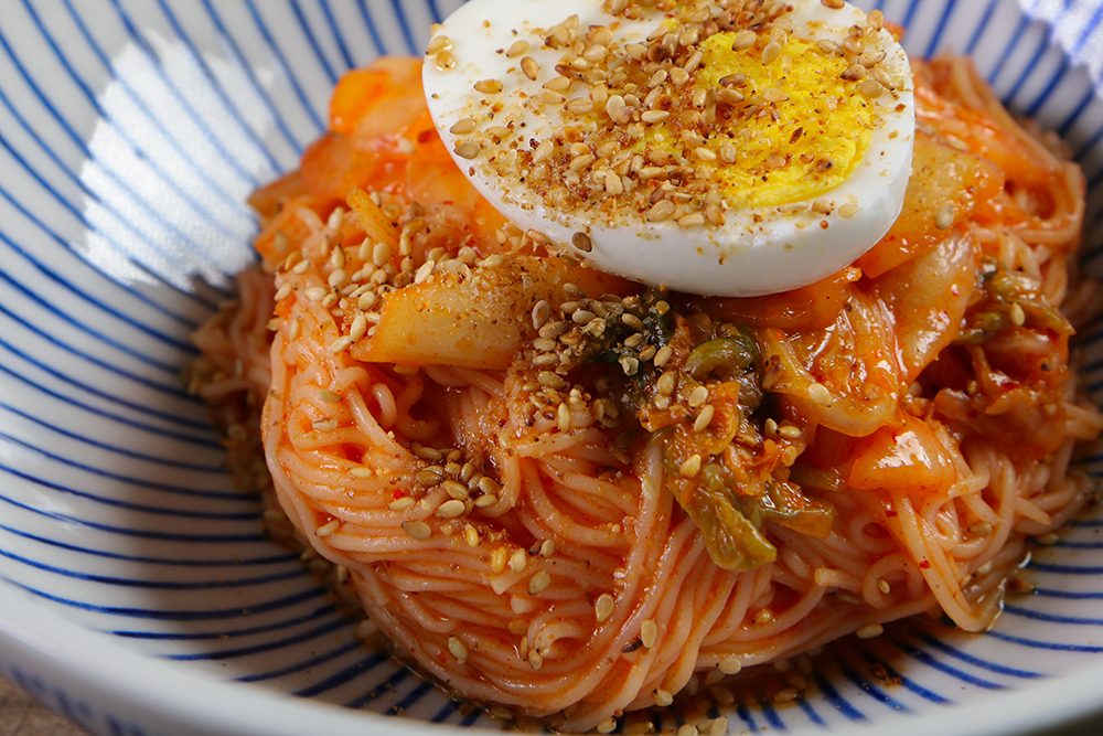 Kimchi Bibim Guksu Recipe & Video - Seonkyoung Longest