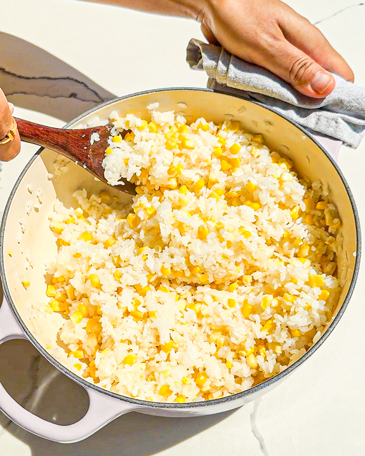 Corn Rice Recipe & Video - Seonkyoung Longest
