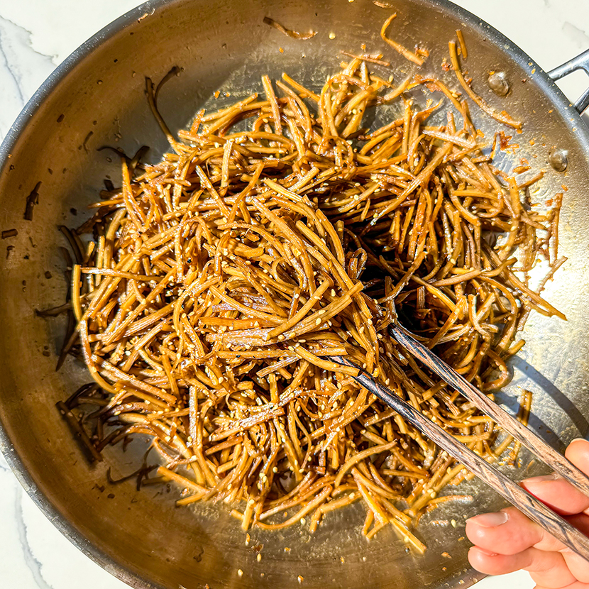 Burdock Root Stir-Fried Recipe & Video - Seonkyoung Longest